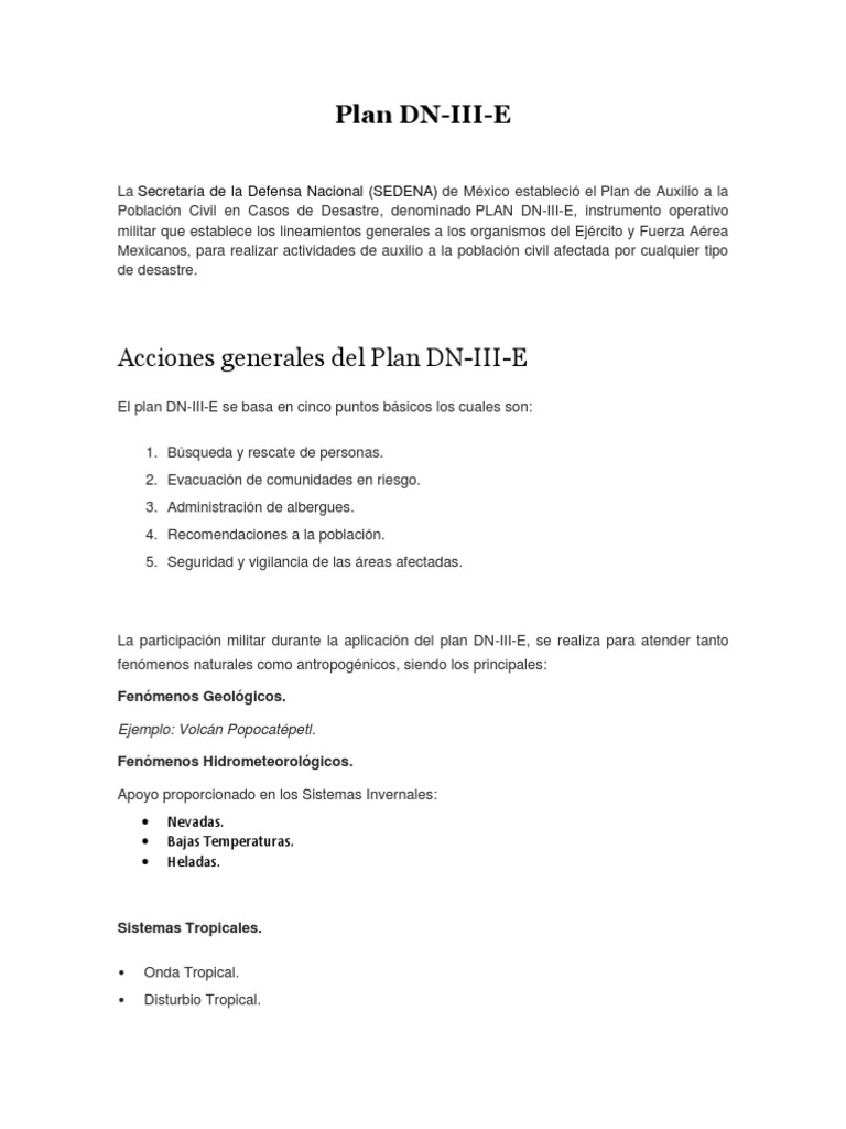 Plan DN3 | PDF | Agitación | Conflicto armado