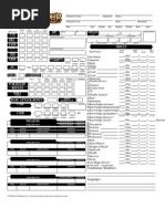 Pathfinder 1 Character Sheet | PDF