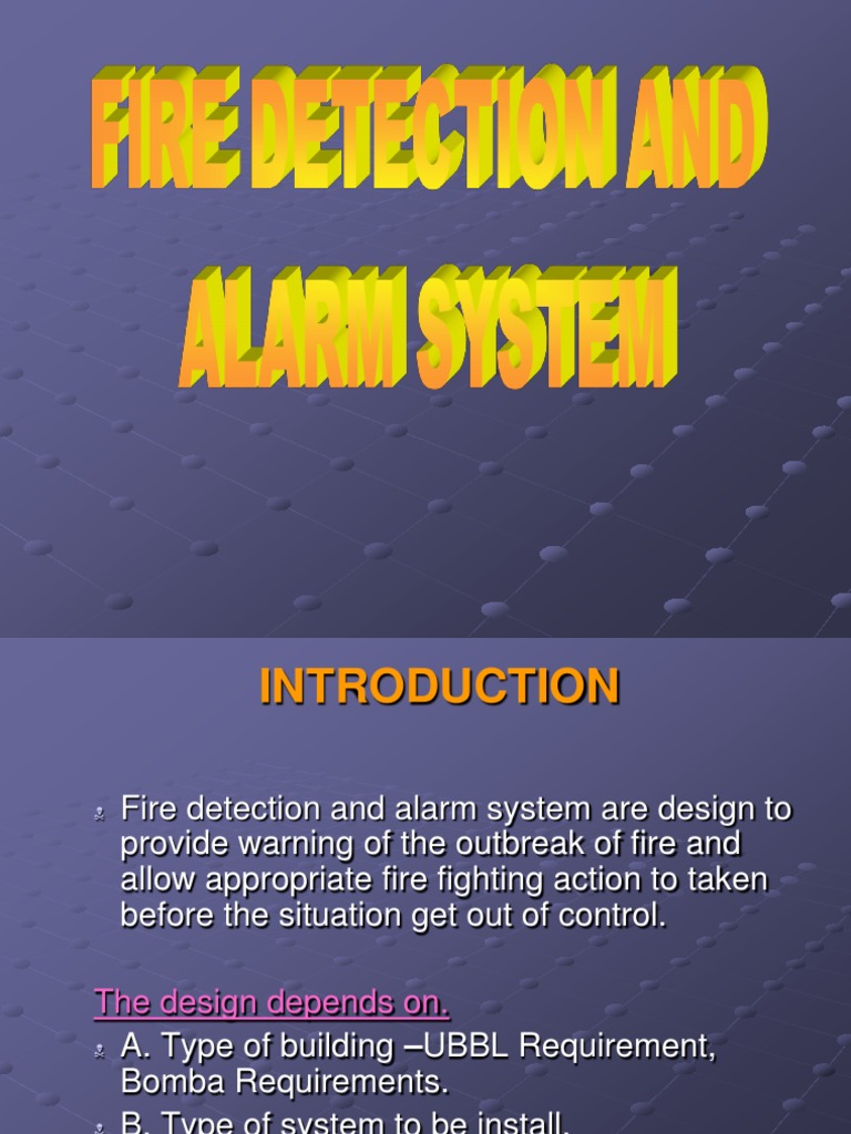 Fire Detection and Alarm System | PDF | Smoke | Electromagnetism