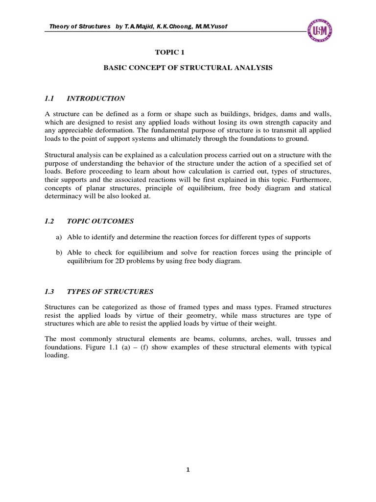 Theory of Structures | PDF | Truss | Structural Analysis
