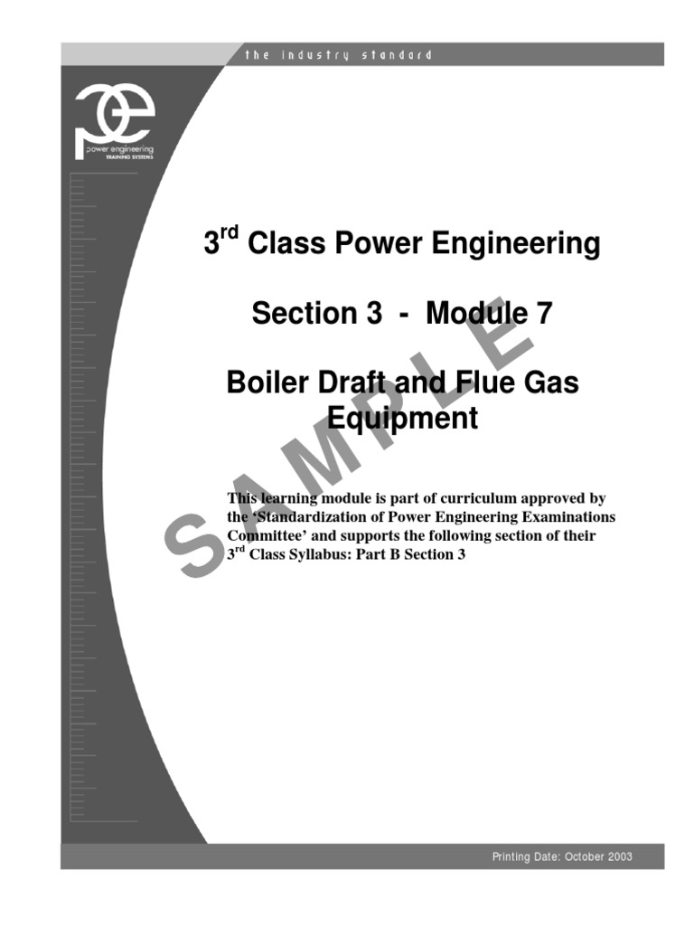 Third Class Sample | PDF | Chimney | Boiler