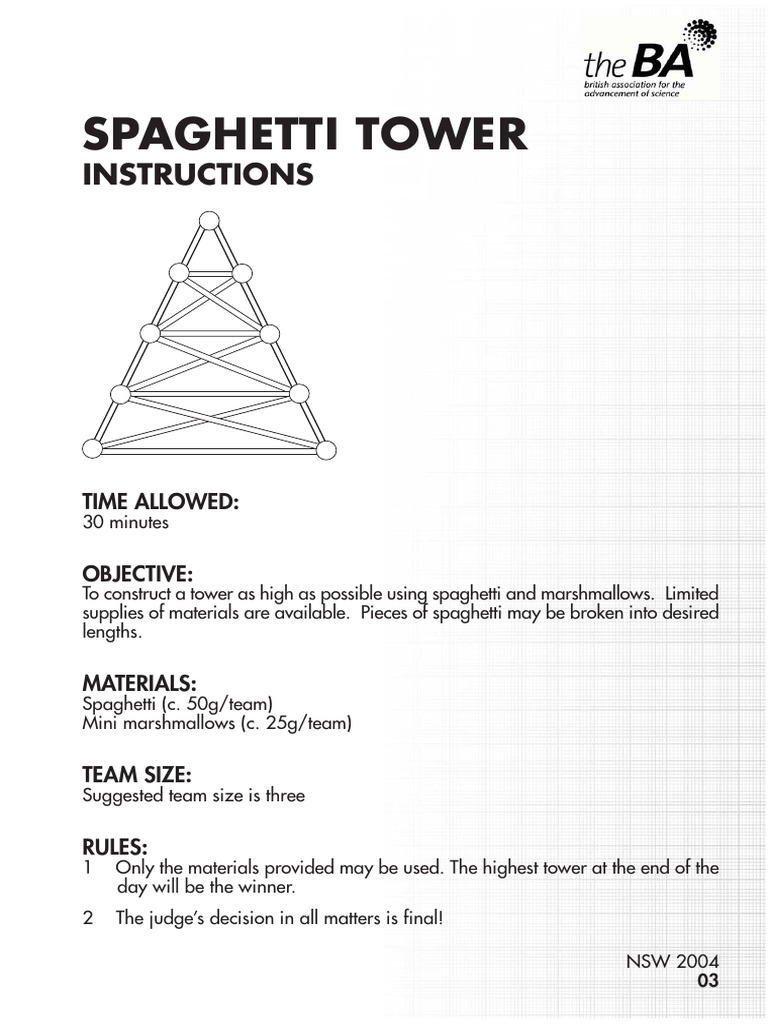Spaghetti Towers | PDF | Tension (Physics) | Triangle