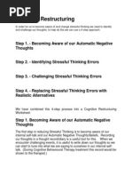 TalkPlus Cognitive Restructuring | PDF | Thought | Emotions