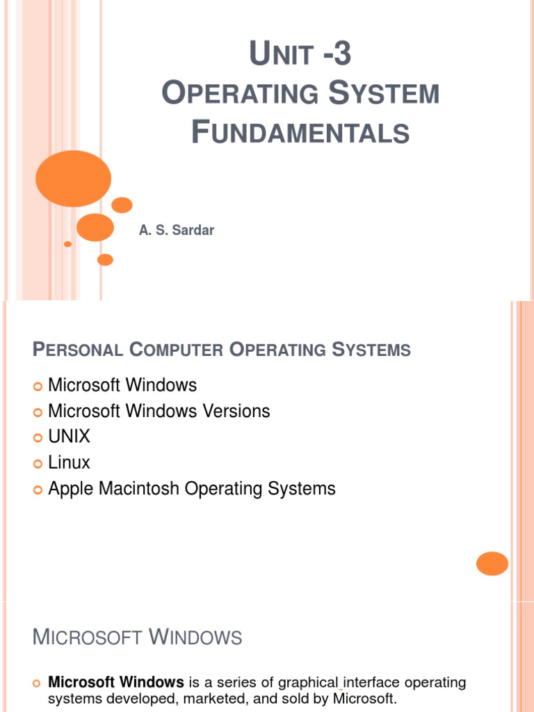Unit 3 Operating System | PDF | Macintosh | Operating System