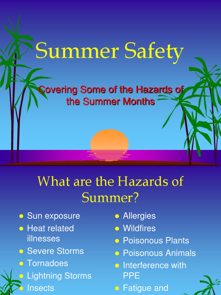 Summer Safety: Heat and Insect Hazards | PDF