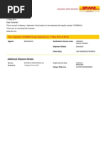 DHL Shipment Receipt | PDF | Fee | Trade