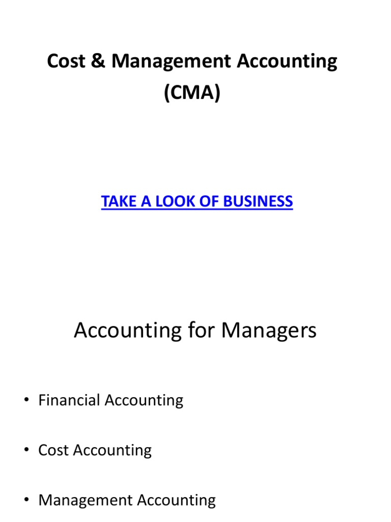 Cost and Management Accounting | PDF | Management Accounting | Accounting