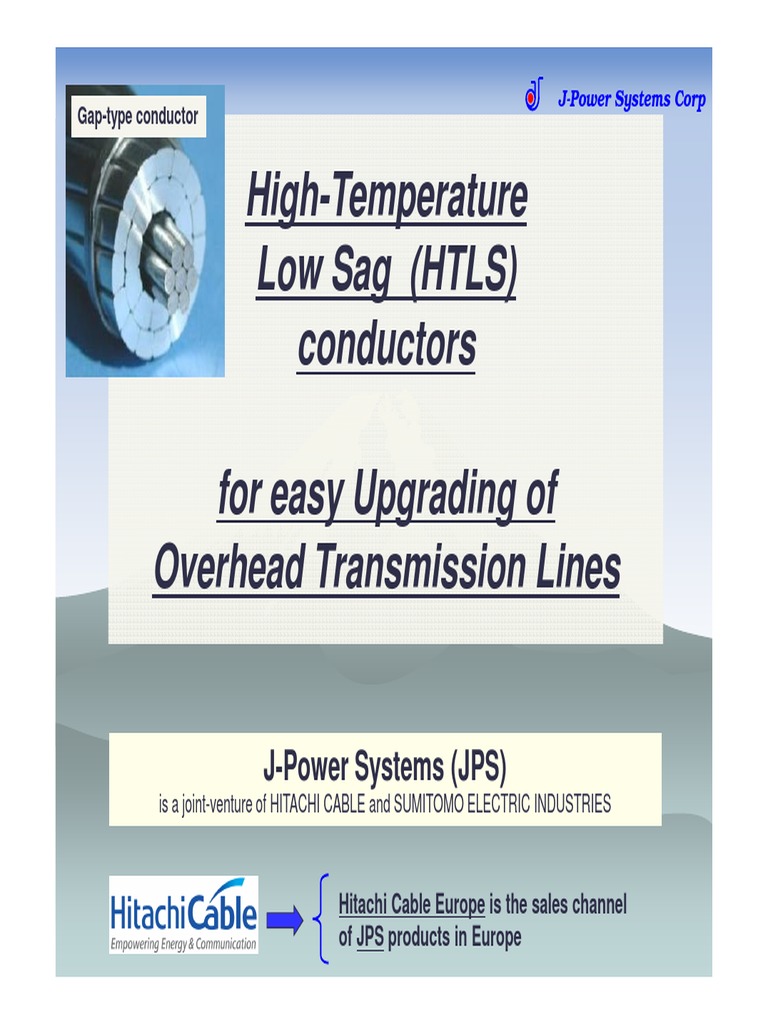 HTLS CONDUCTOR - J POWER GROUP.pdf | Electrical Conductor | Wind Power