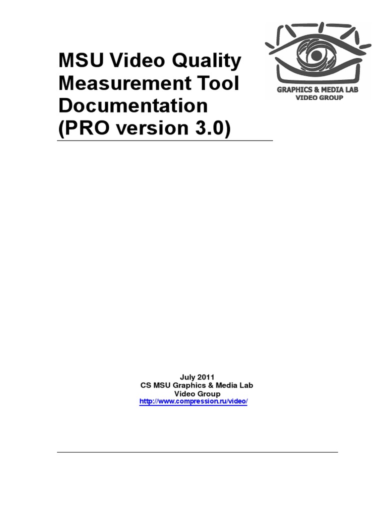 MSU VQMT Documentation | Download Free PDF | Rgb Color Model | Video