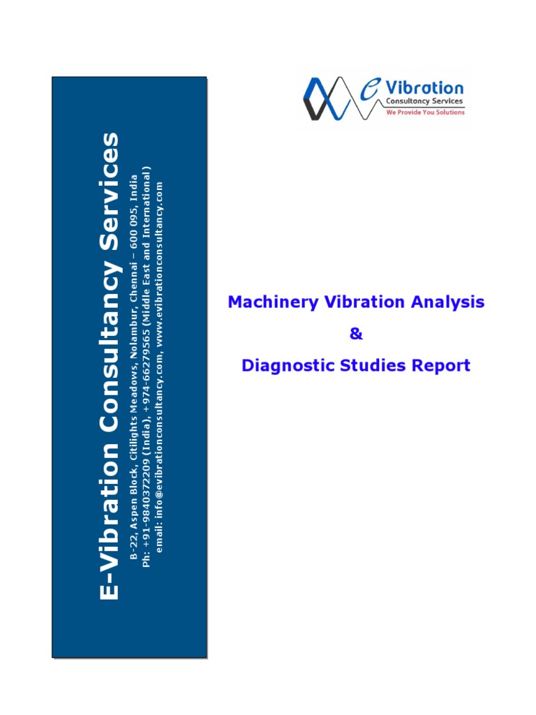 Machinery Vibration Analysis Report | PDF | Bearing (Mechanical) | Pump