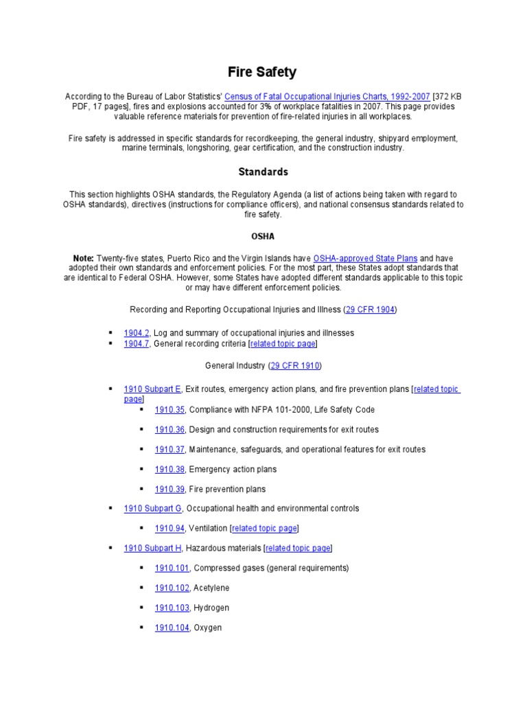 Fire Safety Standards | PDF | Prevention | Safety