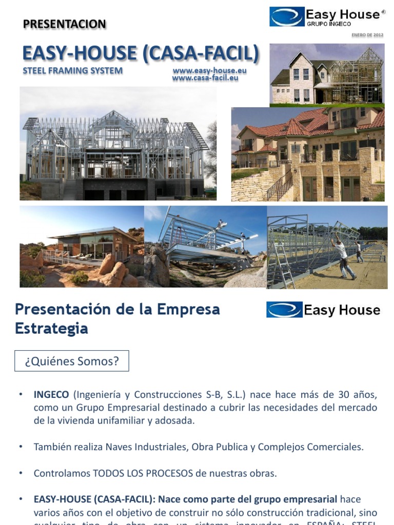 Presentacion Easy House (Casa Facil) 2012 | PDF | Sustentabilidad | Arquitecto