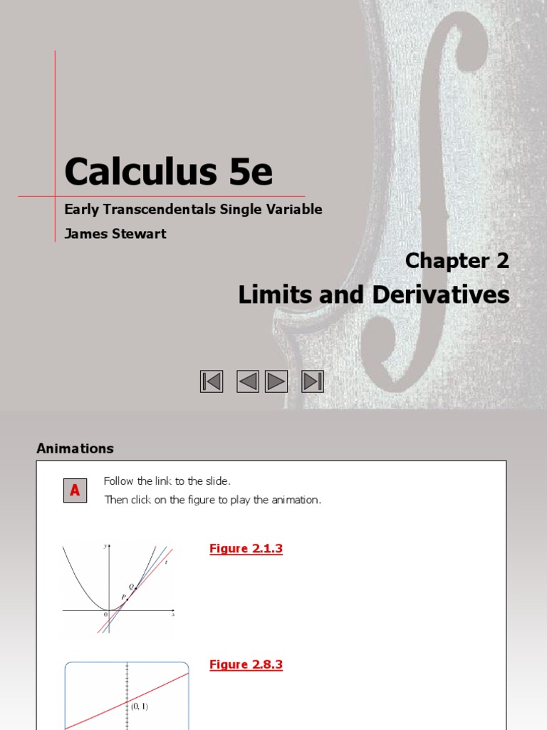 Calculus 5e: Limits and Derivatives | PDF