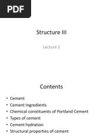 Lecture Notes On Cement | PDF | Cement | Concrete