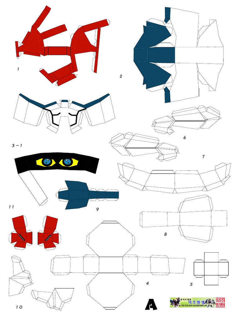 Free Gundam Papercraft Templates | PDF