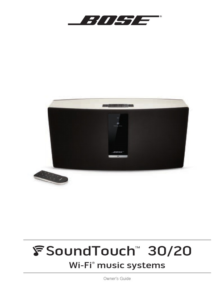 Soundtouch 30 20 Og | PDF | Mobile App | Wi Fi