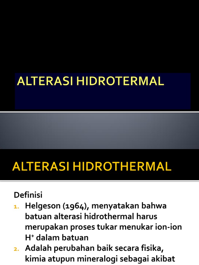 2.alterasi Hidrotermal | PDF