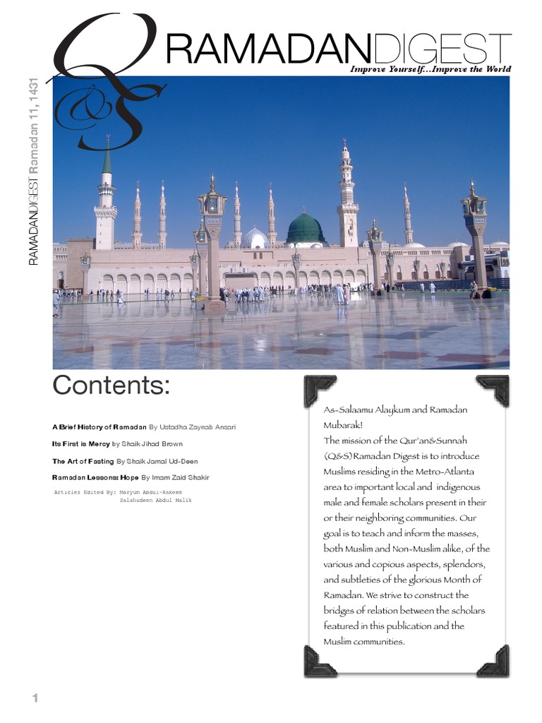 Ramadan Letters 1 | PDF | Ramadan | Muhammad