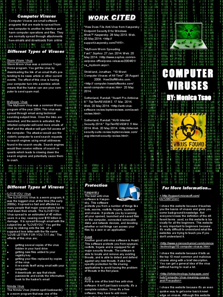 Virus Brochure | PDF | Computer Virus | Antivirus Software