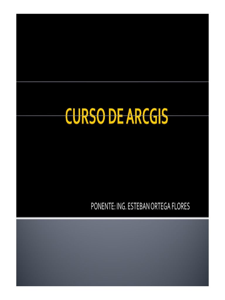 Curso de Arcgis | PDF
