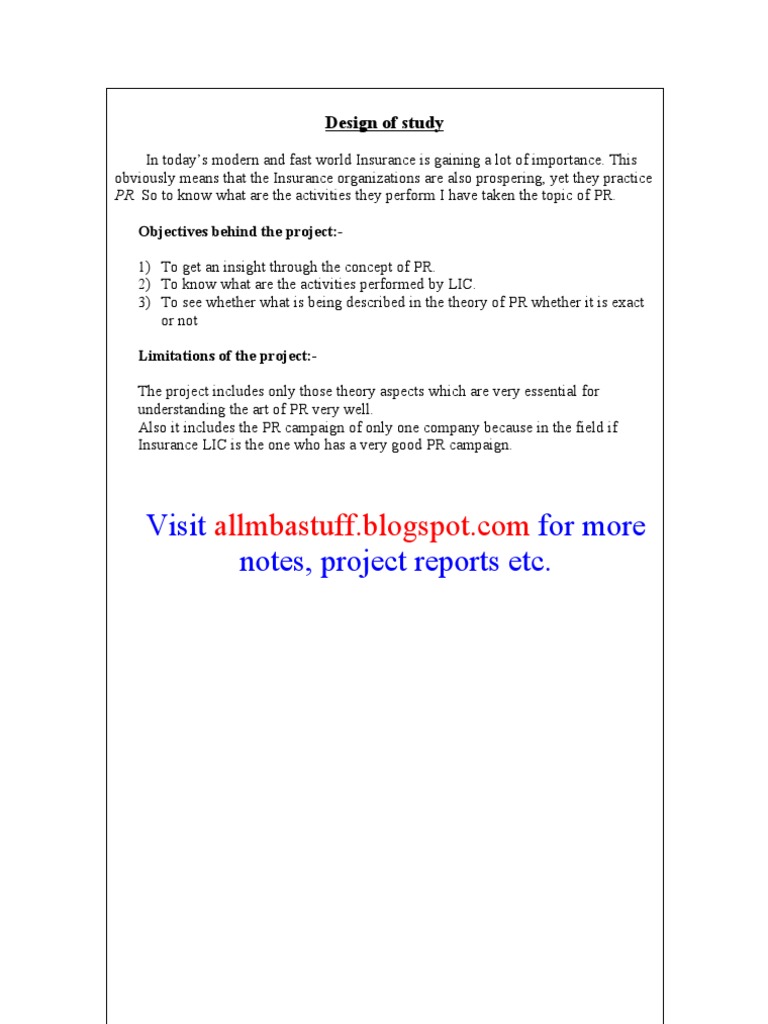 PR in LIC Report | PDF | Public Relations | Mass Media