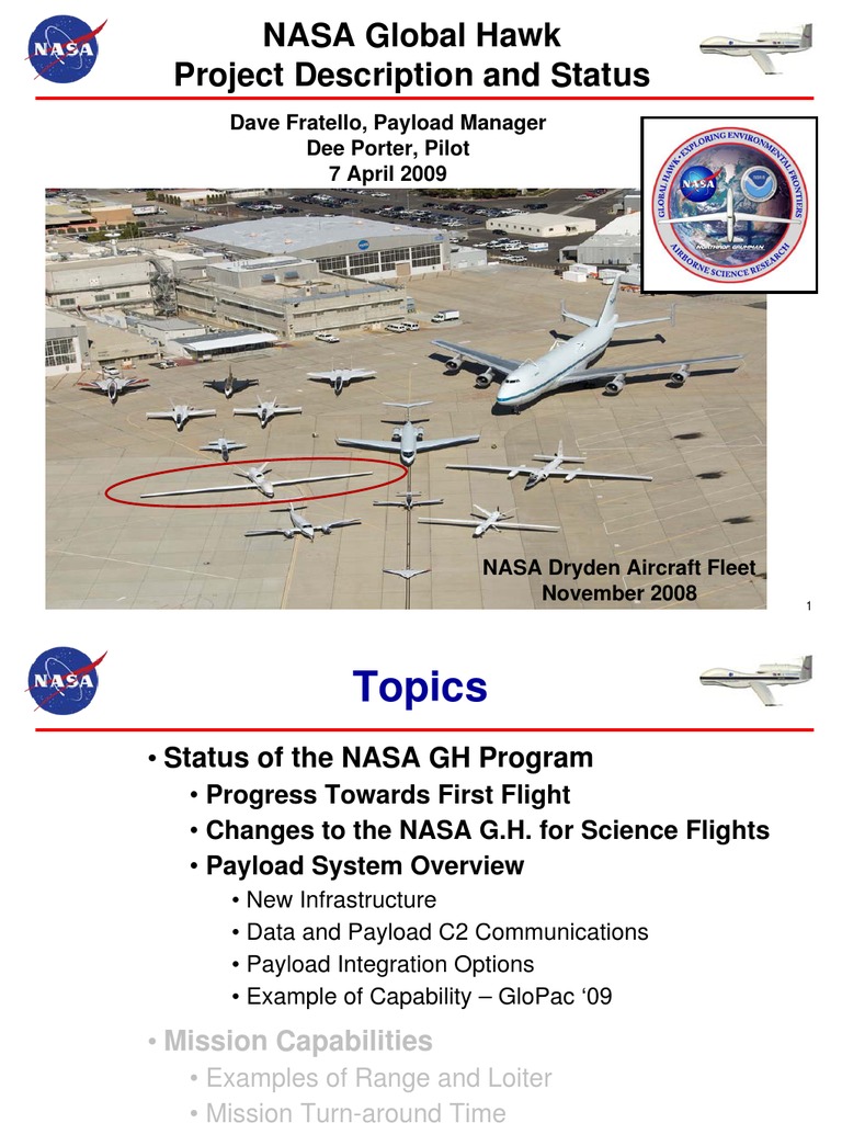 NASA Global Hawk Project Status | PDF