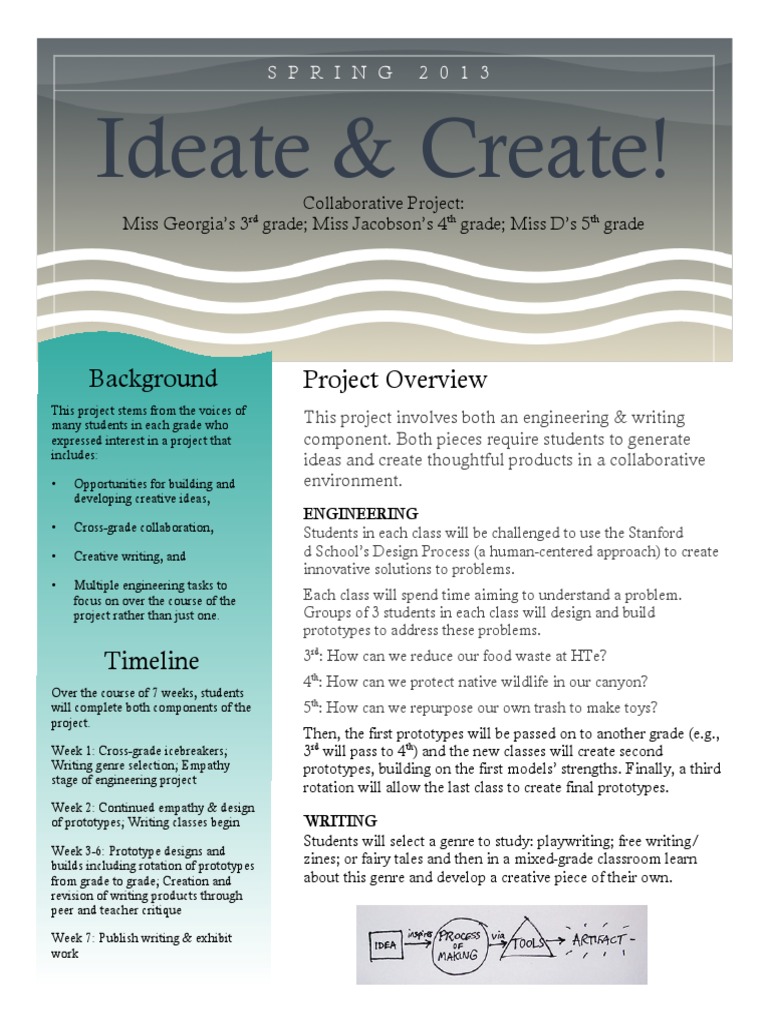 Collaborative Engineering & Writing Project | PDF | Prototype | Creativity