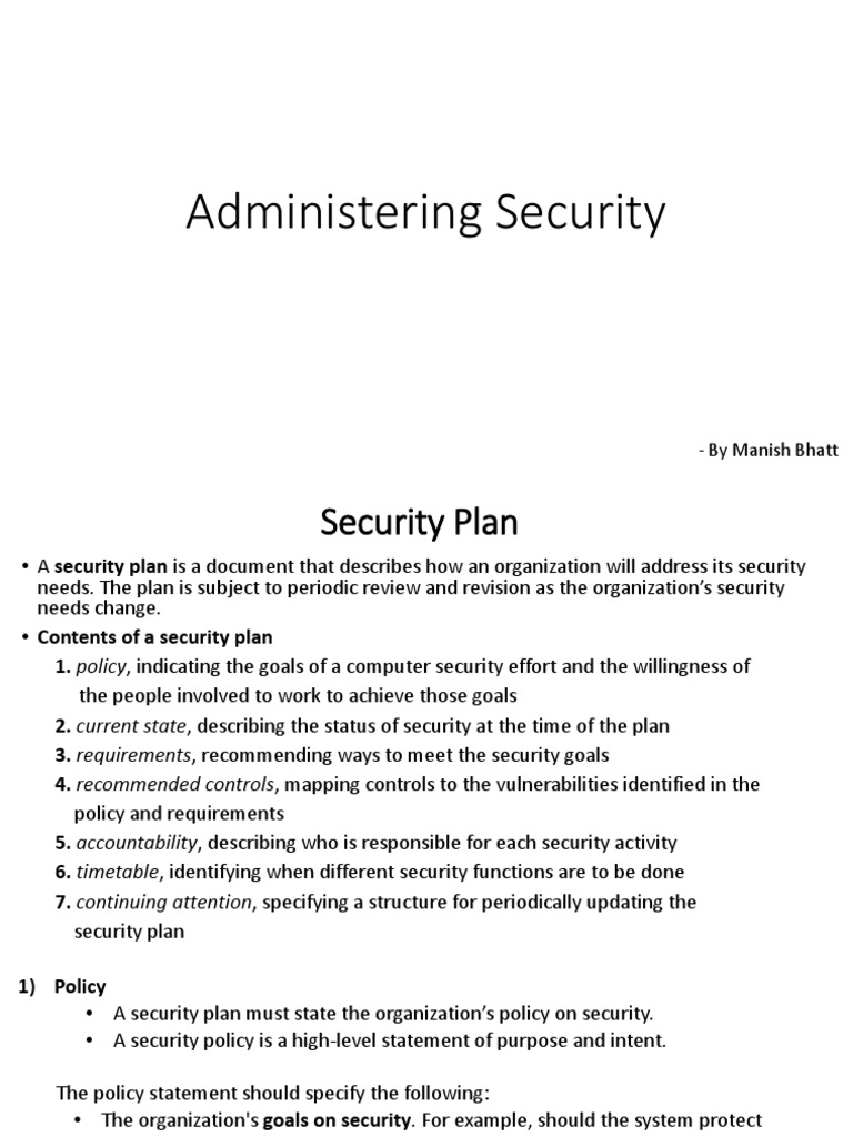 Administering Security | PDF | Computer Security | Security