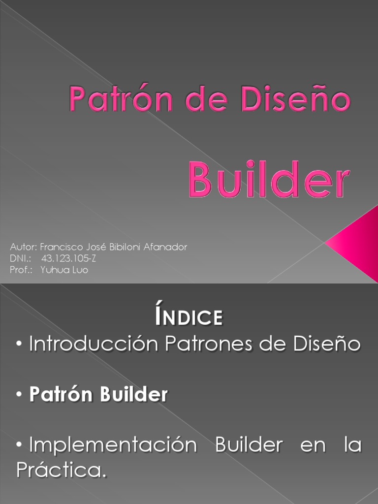 Patrón Builder | PDF