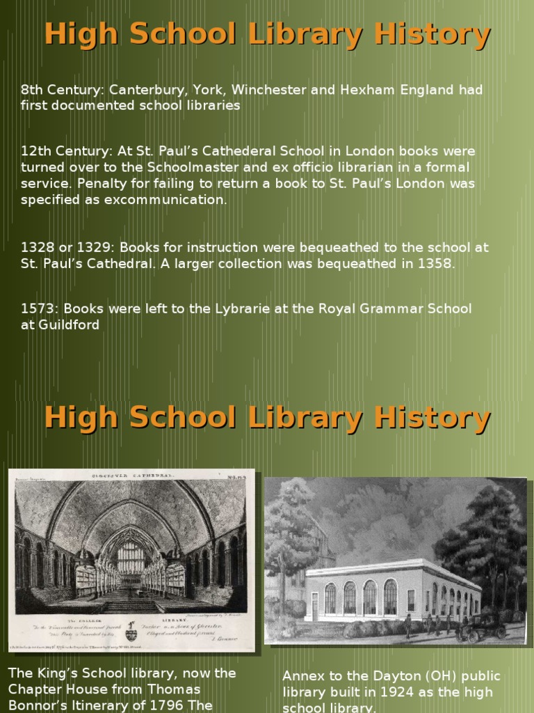 H.S. Ref Desk | PDF | School Library | Libraries