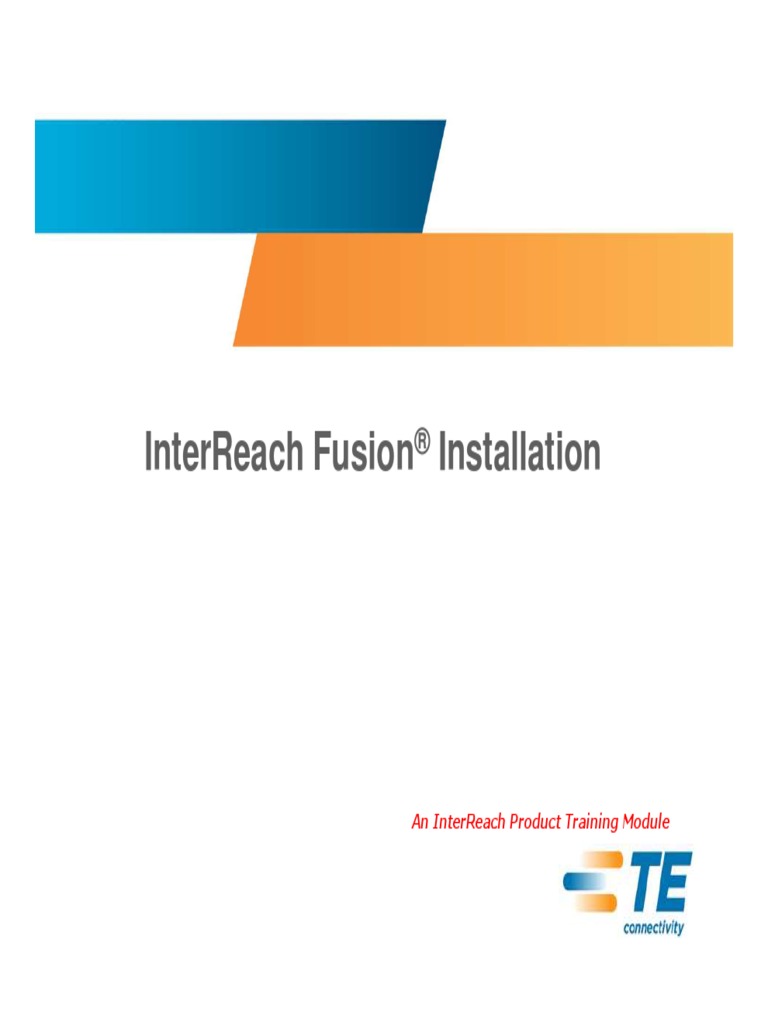 InterReach Fusion Installation | PDF | Optical Fiber | Coaxial Cable