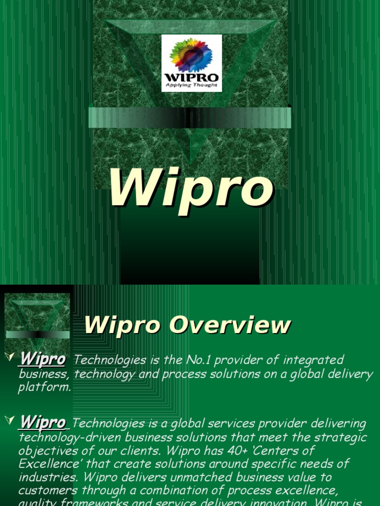 Wipro Overview | PDF | Economies | Business
