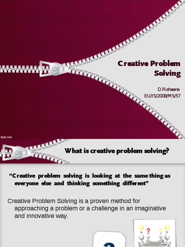 Creative Problem Solving | PDF | Educational Psychology | Psychology
