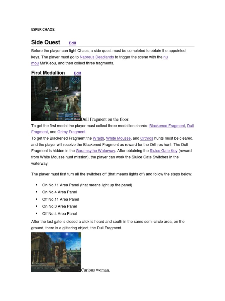Espers FF12 - Bosses | PDF | Video Games | Leisure