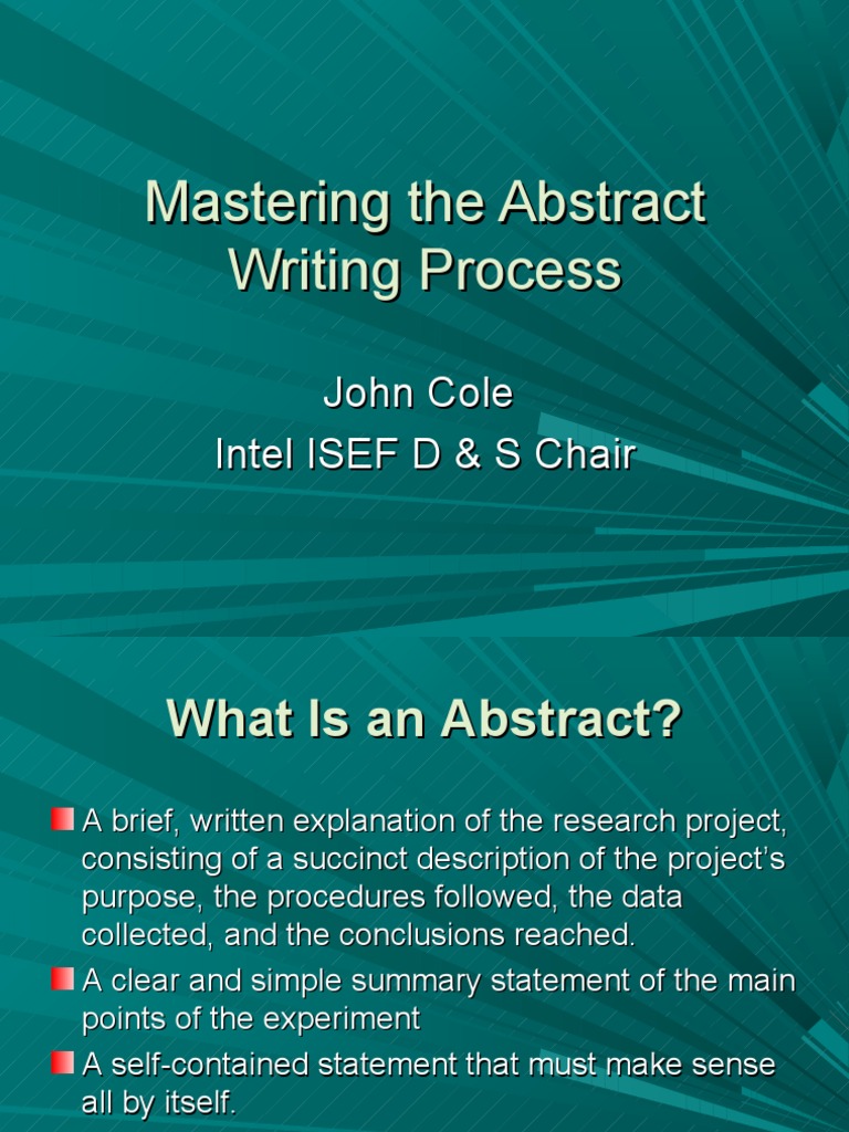 Abstract Writing Process | PDF | Serotonin | Linguistic Typology