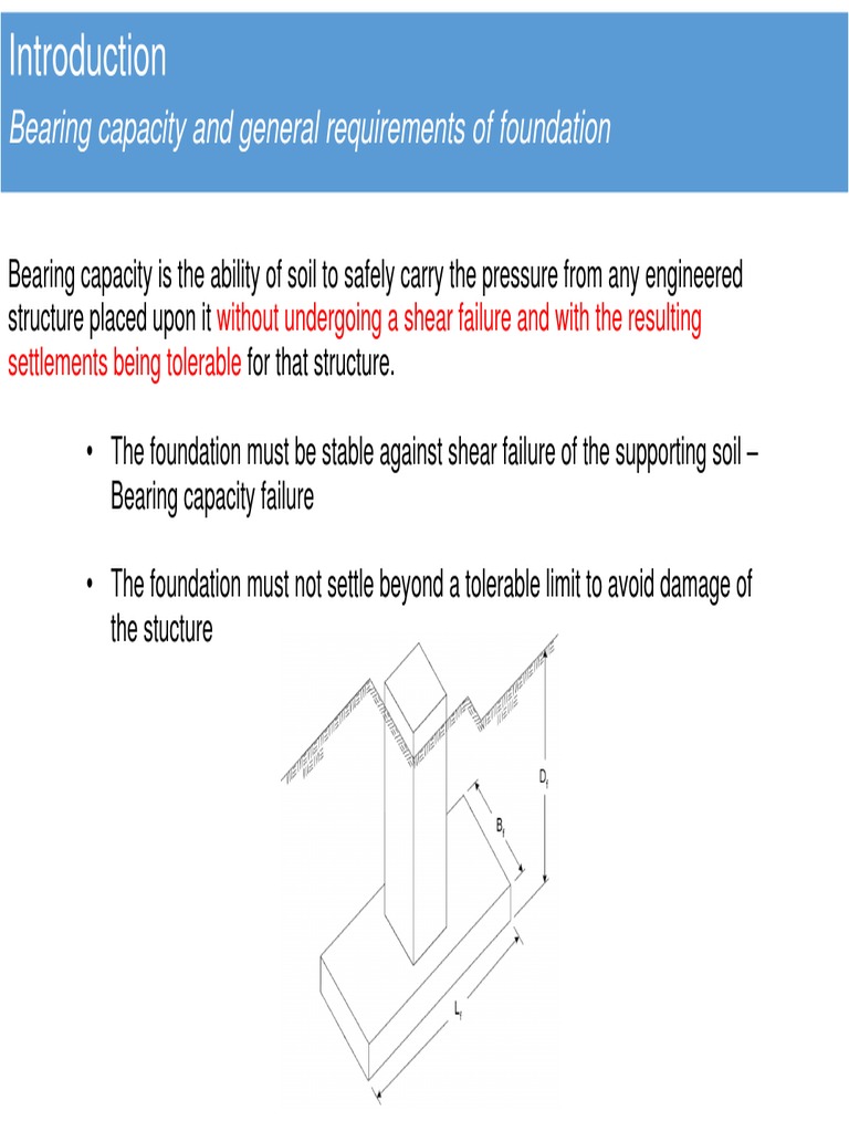 Foundation Bearing | PDF | Continuum Mechanics | Civil Engineering