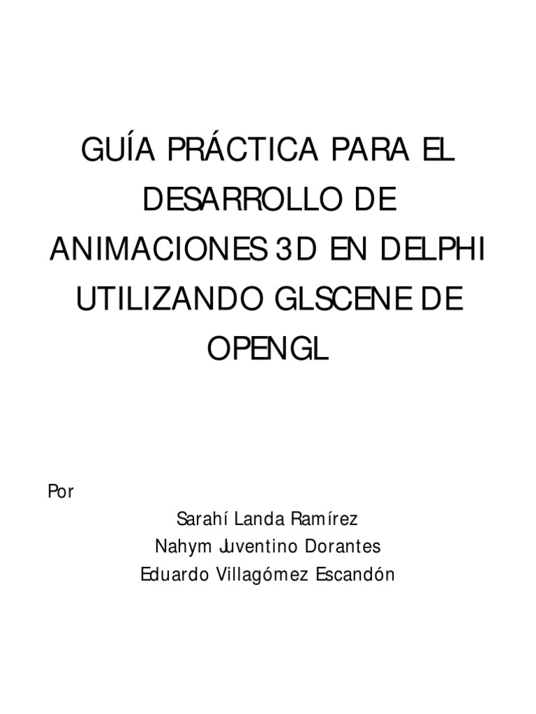Manual GLScene | PDF | Informática y tecnología de la información | Science