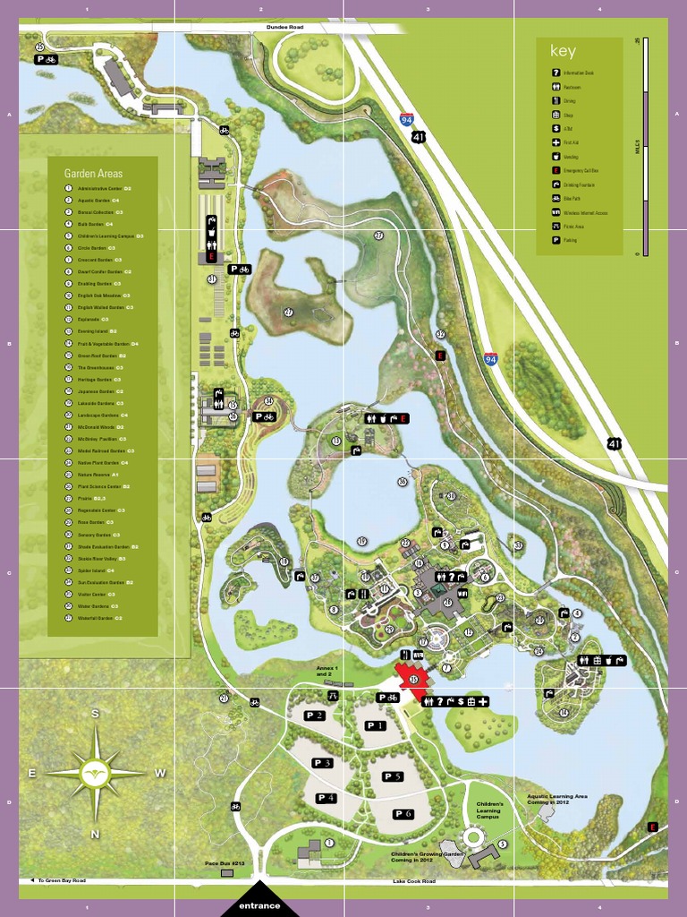 Garden Map for Visitors | PDF | Sports & Recreation | Cooking, Food & Wine