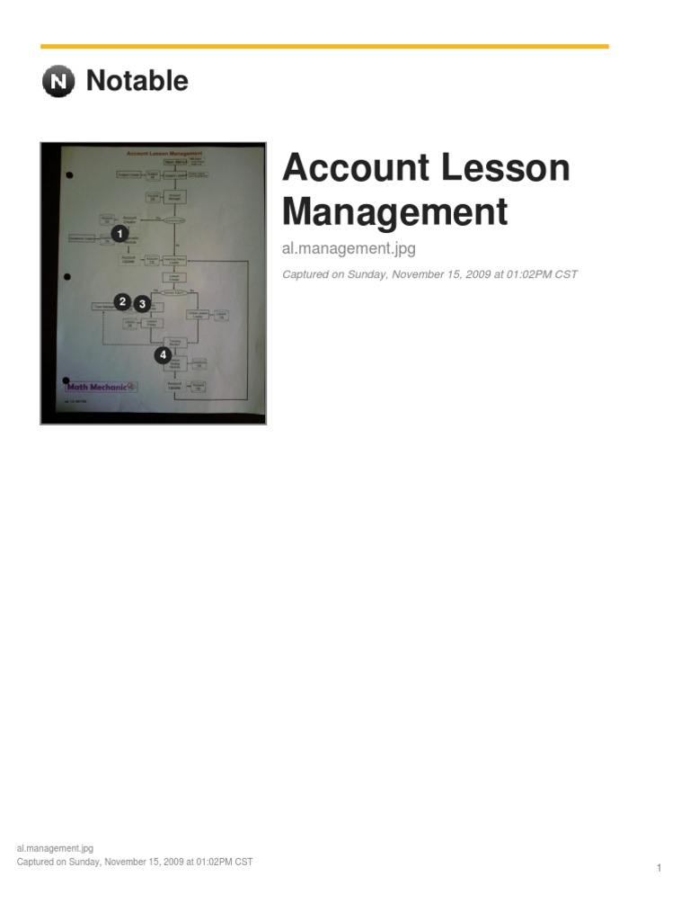 Account Lesson Management Overview | PDF