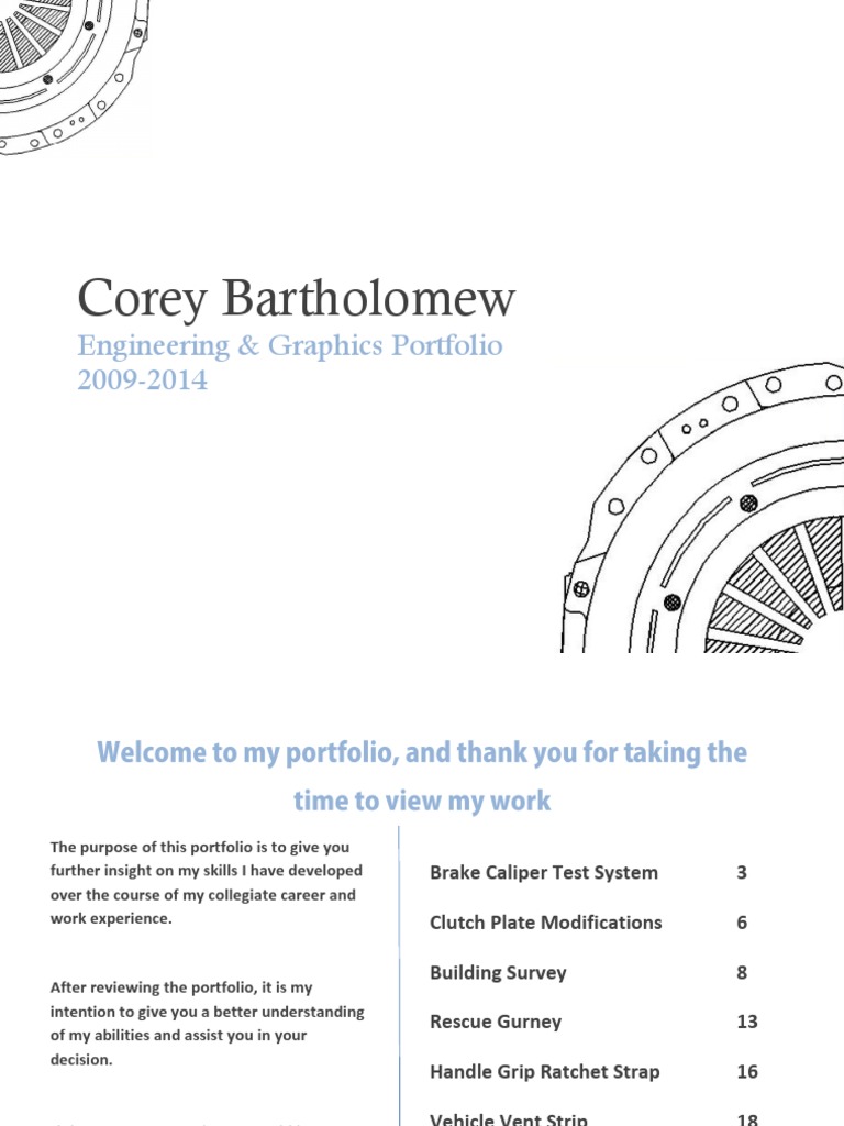 Corey Bartholomew's Engineering Portfolio | PDF | Vehicles | Transport