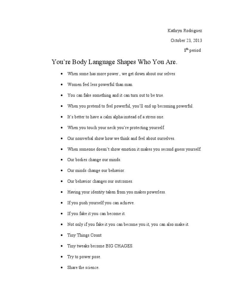 Kathryn Rodriguez Ted Video | PDF | Language Arts & Discipline