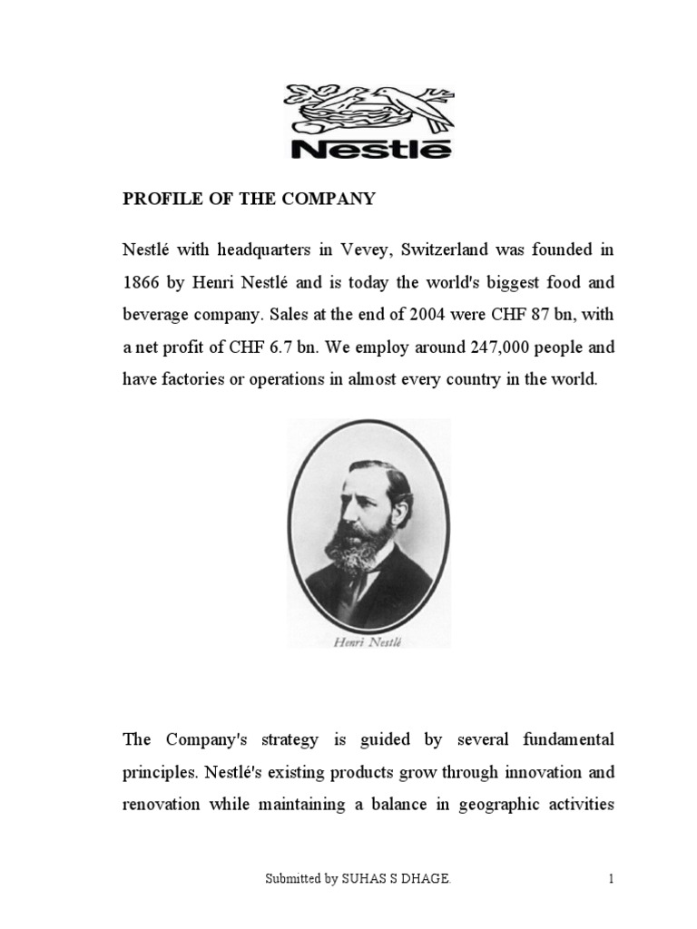 The Nestle Case Study | PDF | Nestlé | Food And Drink