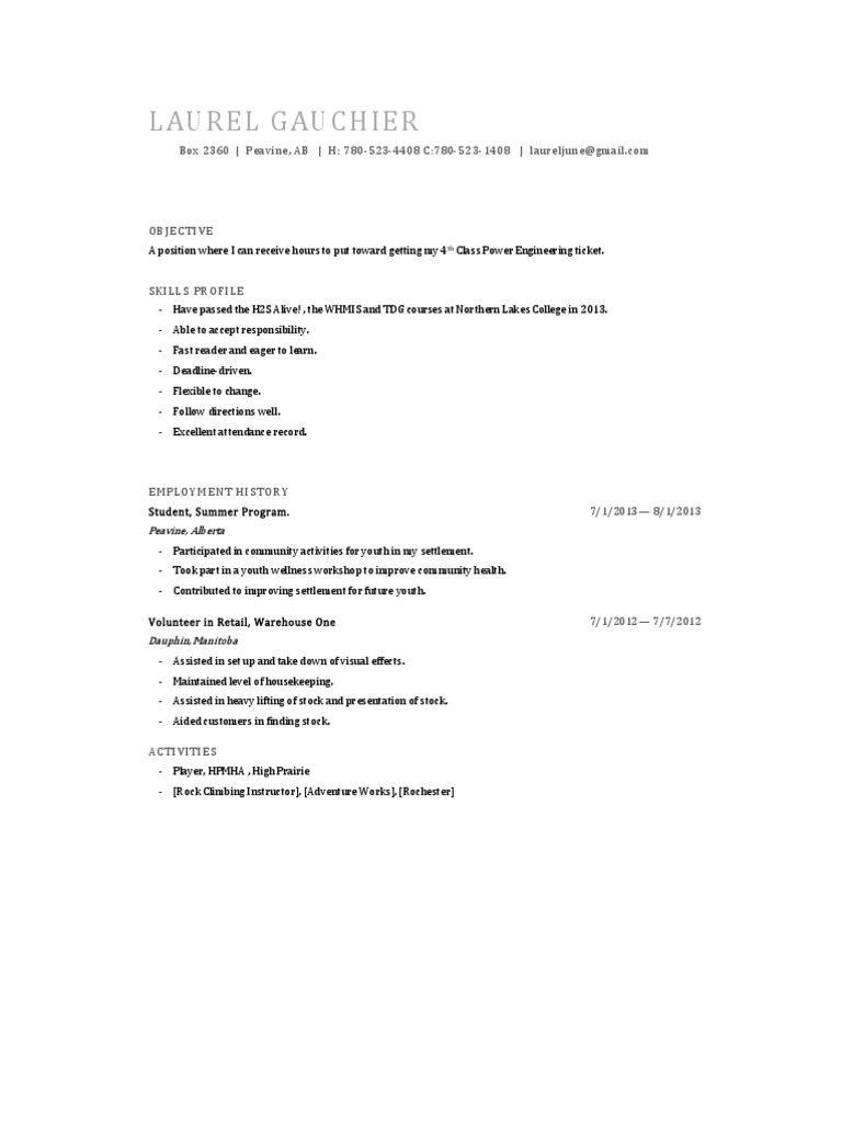 Laurel Gauchier | PDF | Career & Growth