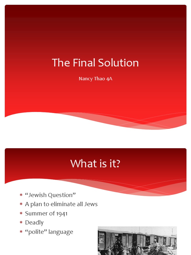 Understanding the Final Solution | PDF | History
