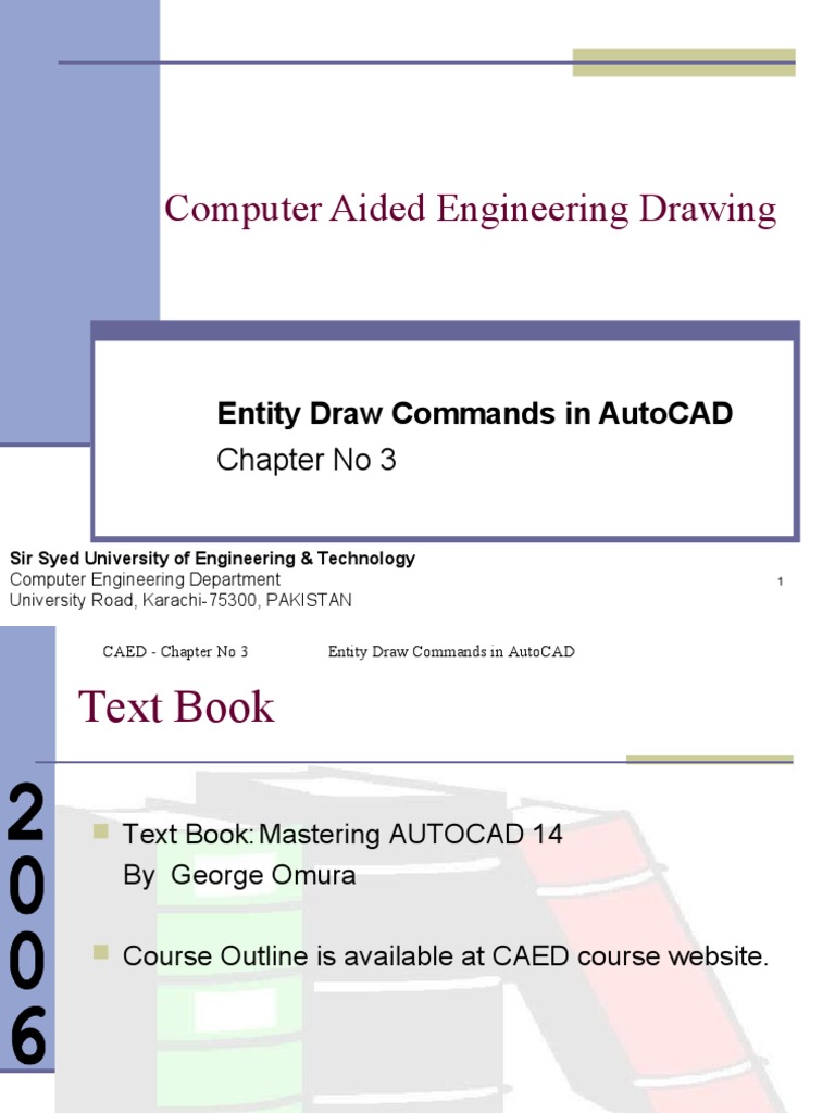 Computer Aided Engineering Drawing: Entity Draw Commands in Autocad | PDF | Polygon | Circle