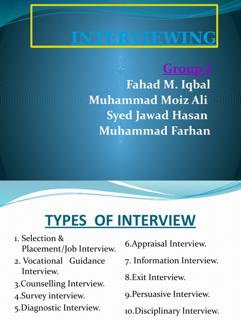 Effective Interviewing Techniques Guide | PDF | Self-Improvement