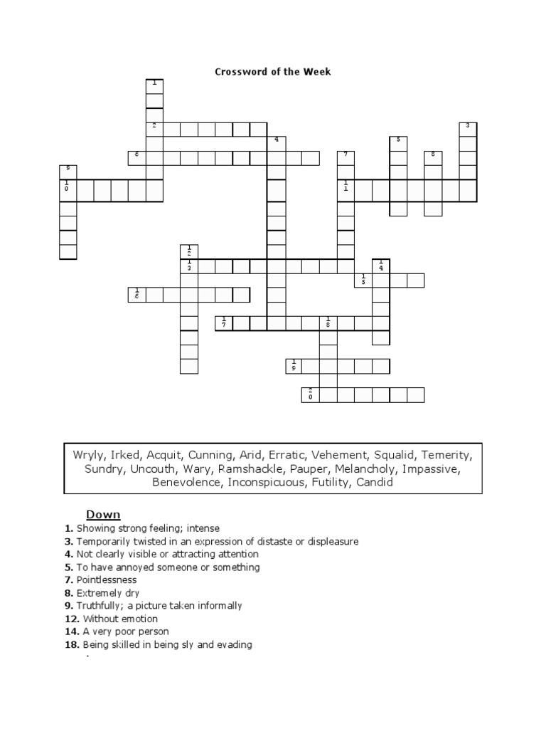 Crossword | PDF