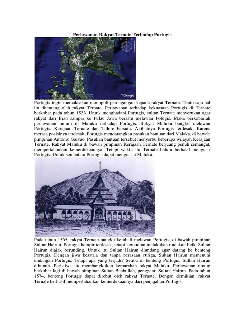 Perlawanan Rakyat Ternate Terhadap Portugis | PDF