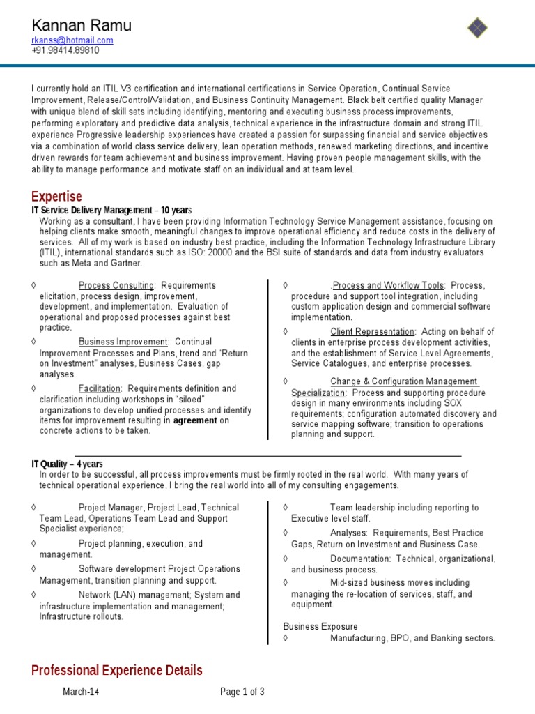 Kannan v2 Resume | PDF | Information Science | Information Management