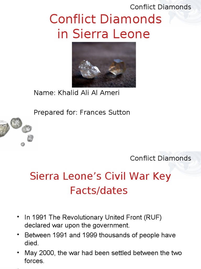 Sierra Leone's Conflict Diamonds Impact | PDF
